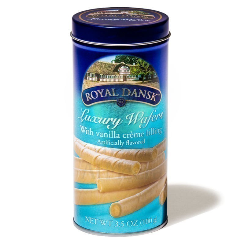 ROYAL DANSK VANILLA WAFER TIN 100G