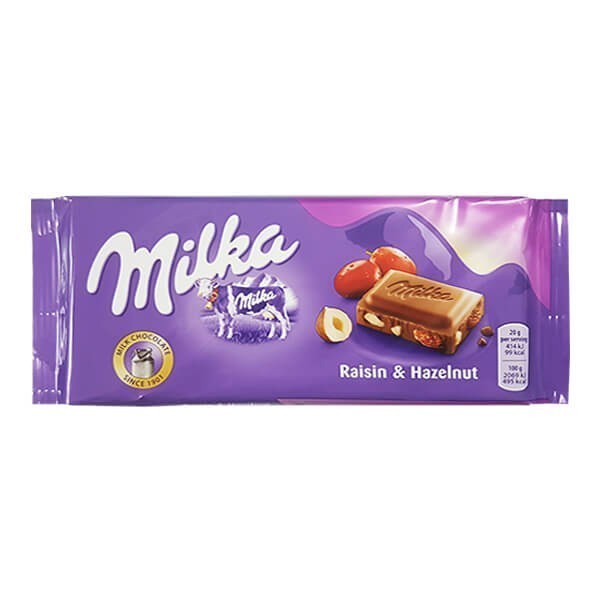 MILKA RAISIN&NUT CHOCTBLET100G
