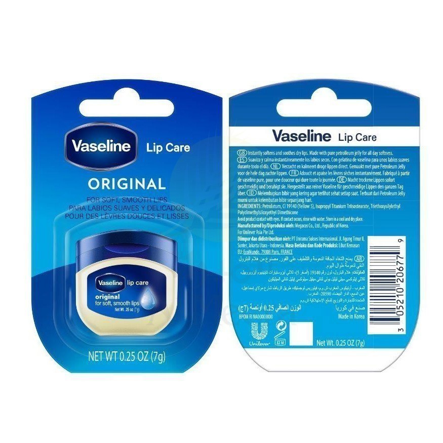 VASELINE LIP CARE ORIGINAL SEA 7G