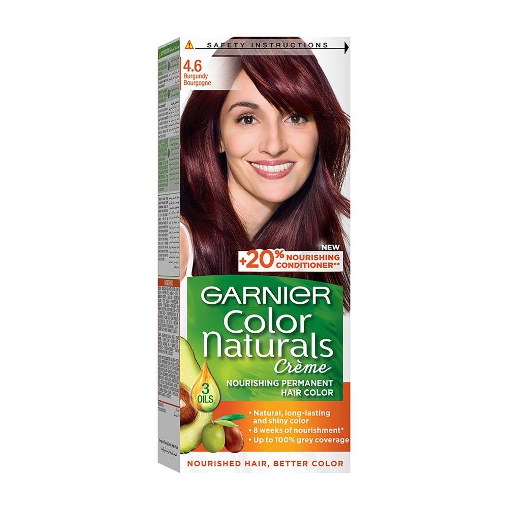 GARNIER Color natural BURGUNDY 4.6 HAIR COLOR