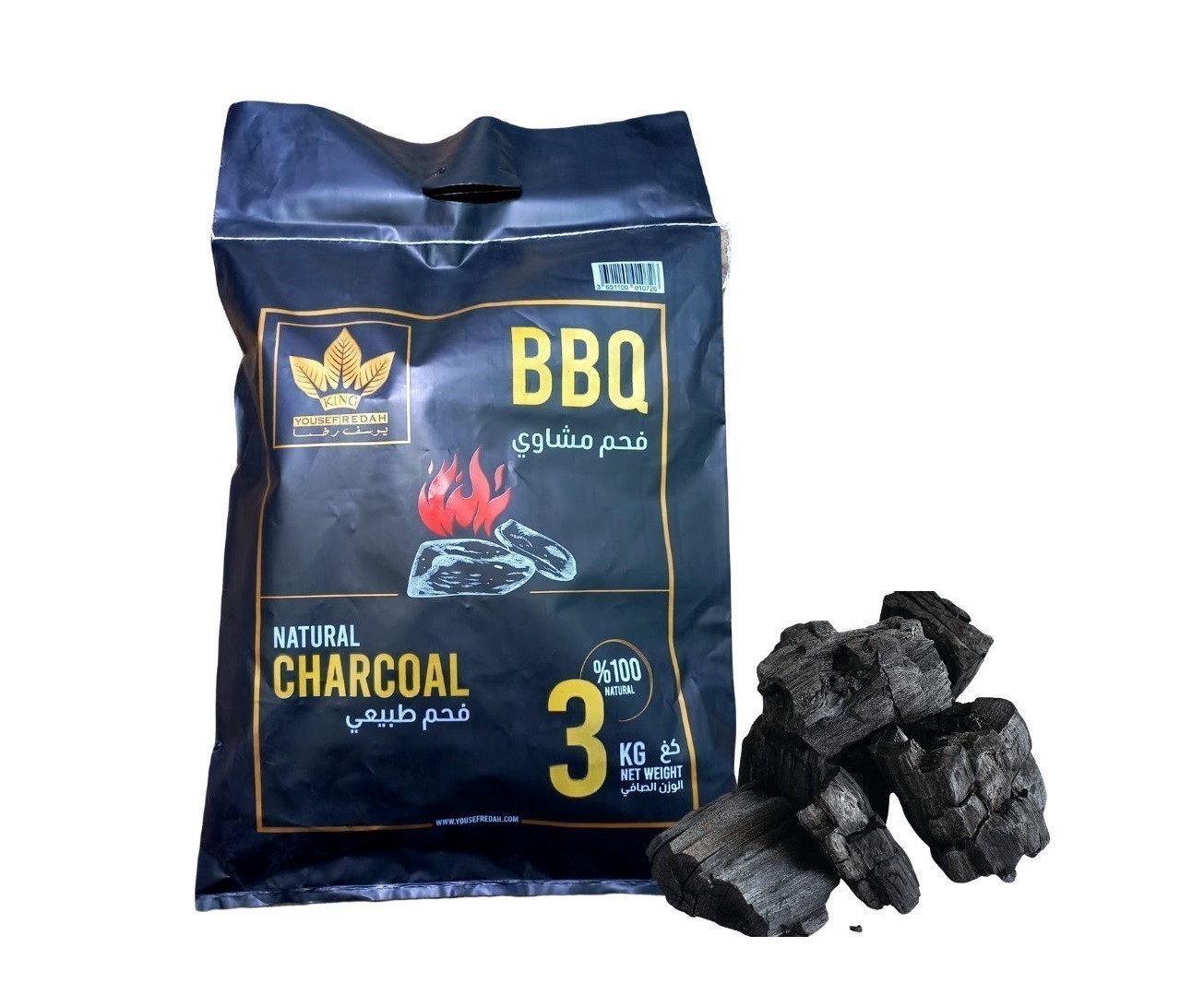 YRS NATURAL WOOD BBQ CHARCOAL INDONESIAN 3KG