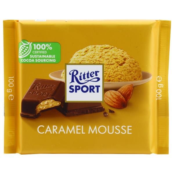 RITTER SPORT CARAMEL MOUSE CHOCO 100G