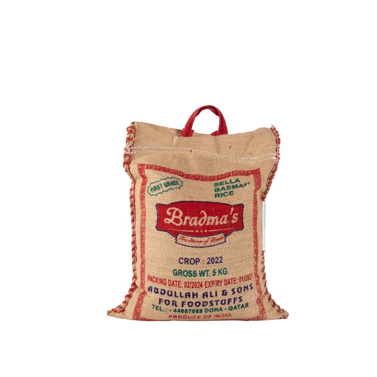 BRADMA'S SELLA BASMATI RICE 5KG