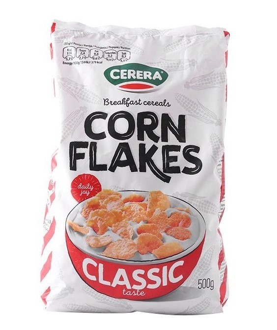 CERERA CLASSIC CORN FLAKES CEREAL 500G