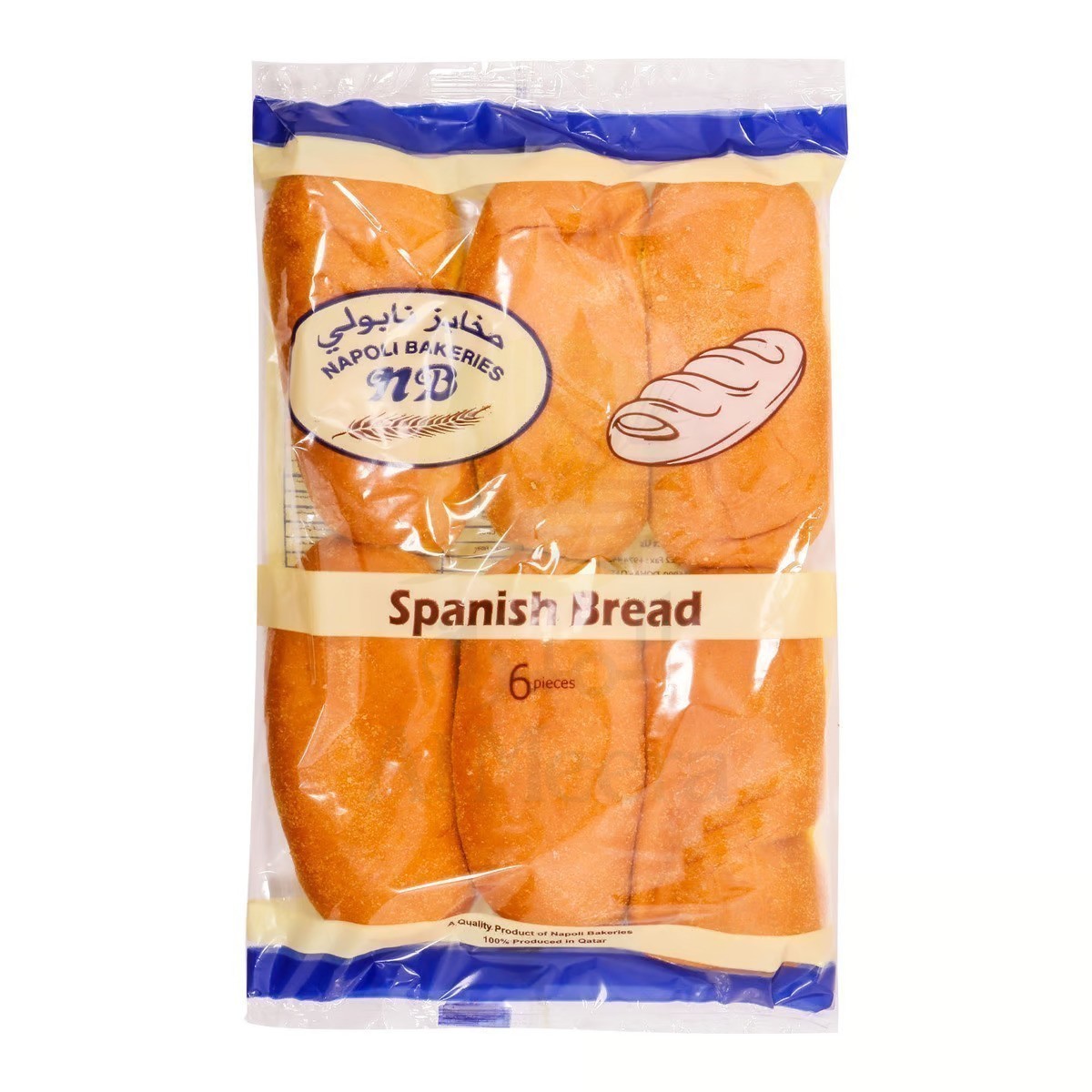NAPOLI SPANISH BREAD 6 PCS - 360 GMS
