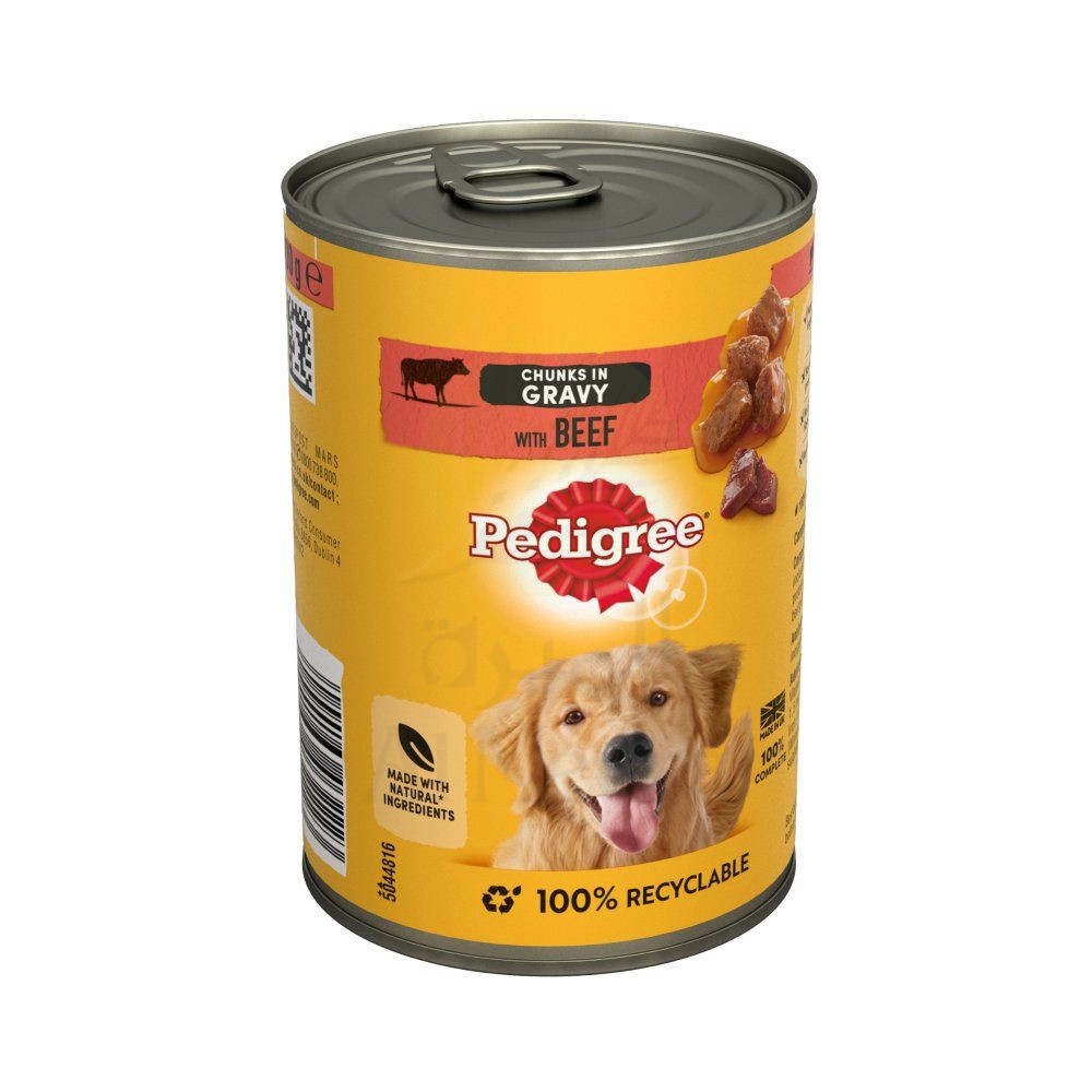 PEDIGREE CHUNKS IN GRAVY BEEF 400G