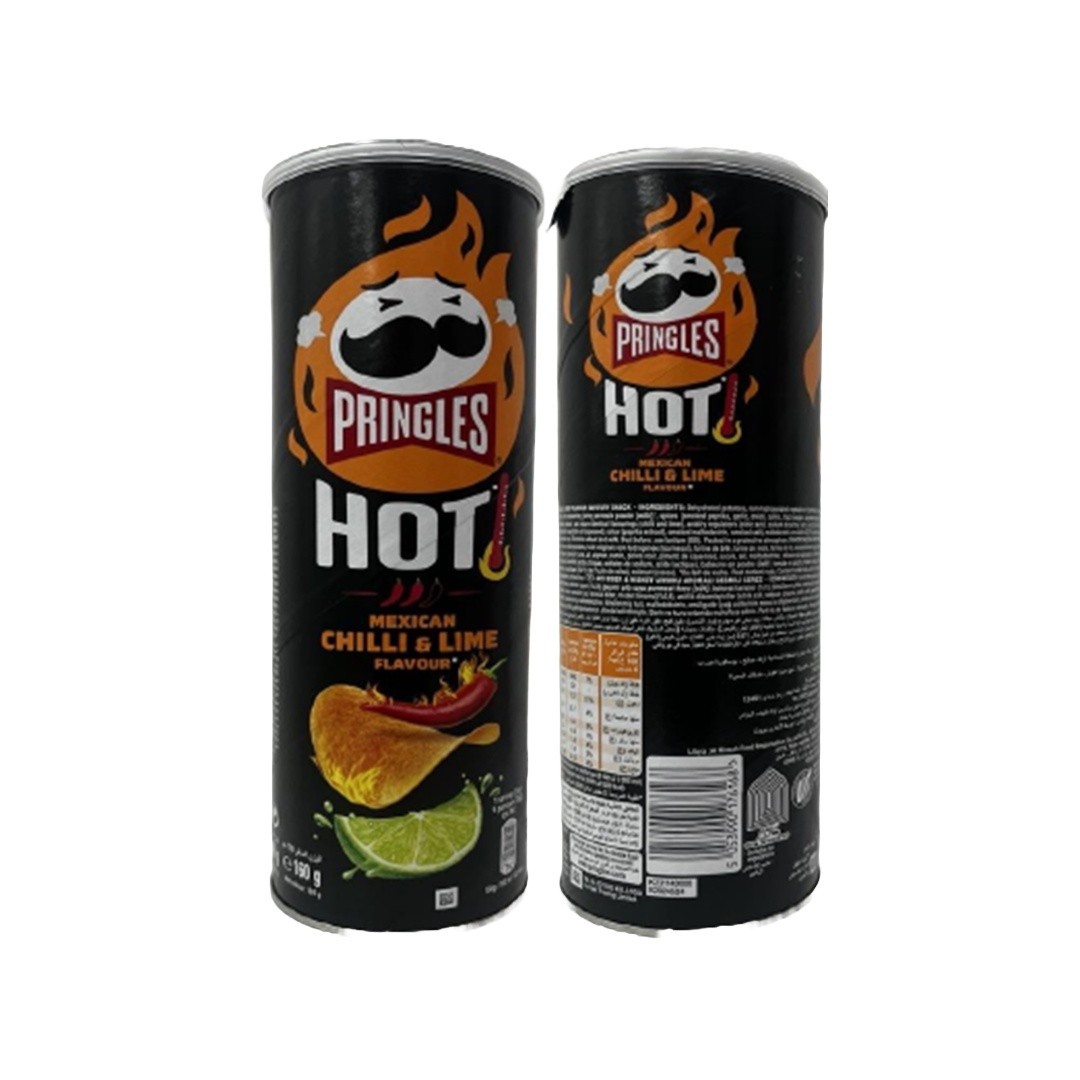 Al Meera Consumer Goods (Q.P.S.C) > PRINGLES HOT MEX CHILLI&LIME CHIPS 160G