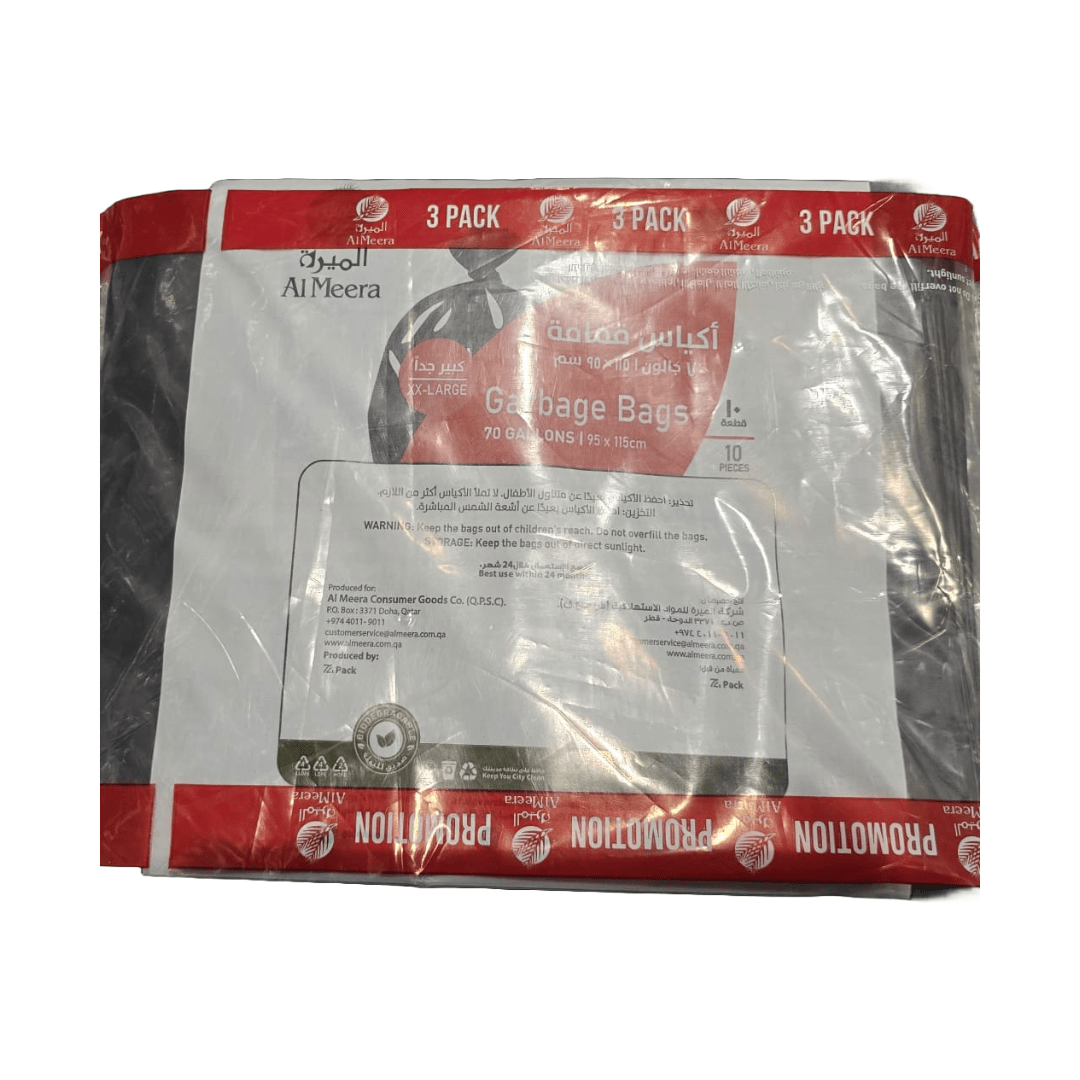 Al Meera Garbage Bag Blk 70Gal 10S 3Pck
