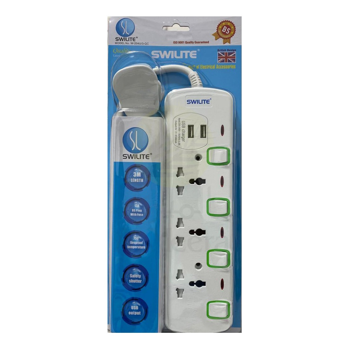 SWILITE Extension 4 Way 3M and USB