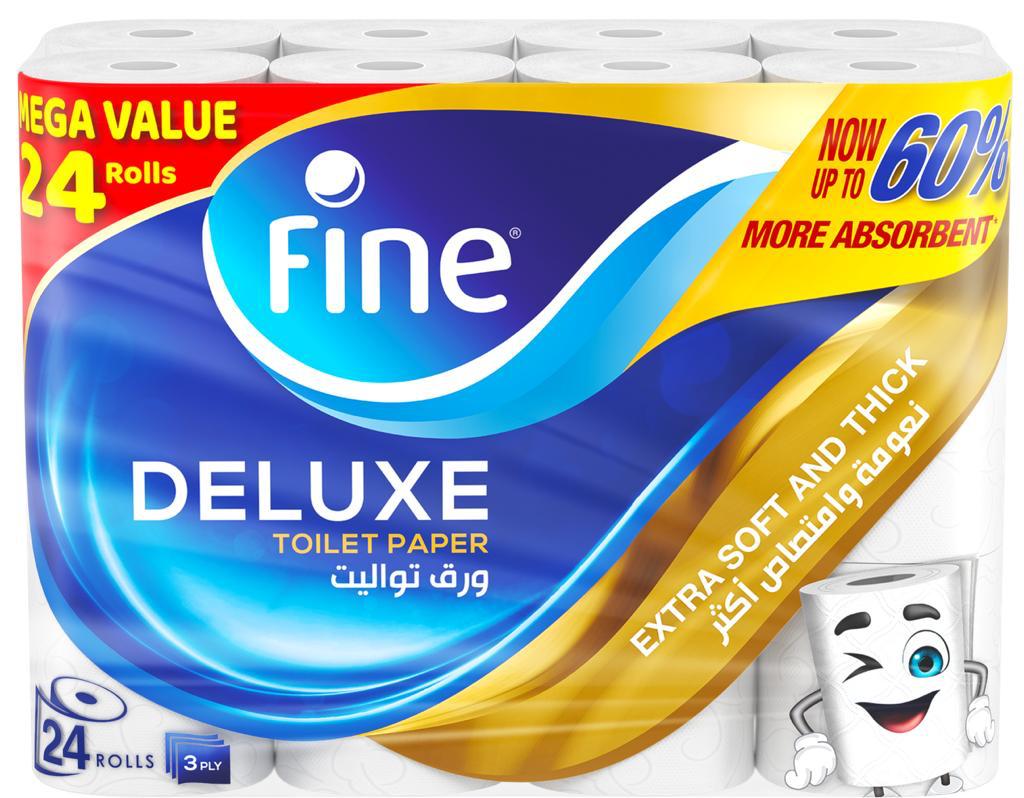 Fine Deluxe Toilet Tissue 3Ply 140S 24Rolls