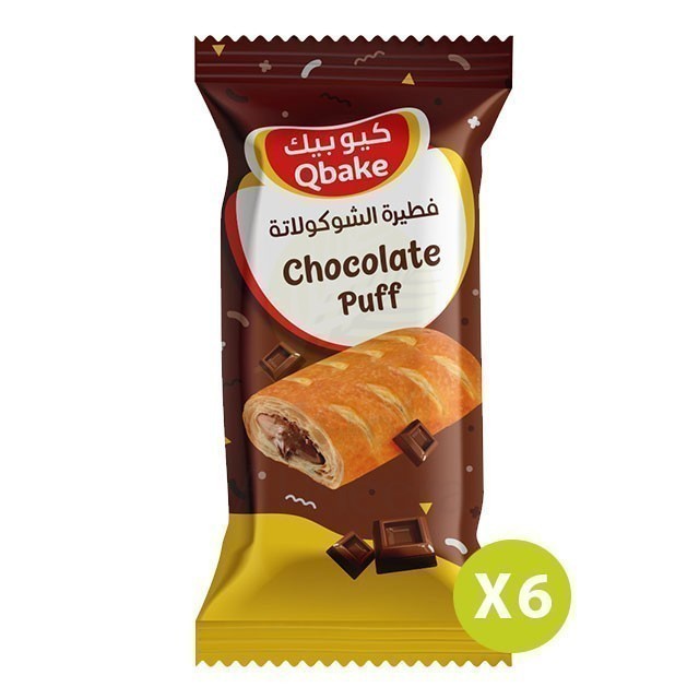 QBAKE CHOCOLATE PUFF 6PCS 420G