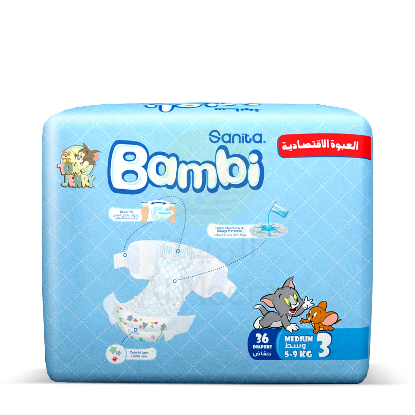 BAMBI B/DIAPER M 36S