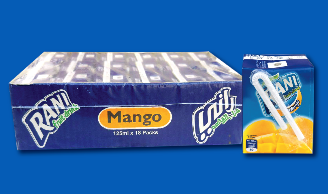 Rani Tetra Mango 125ml, pack of 18