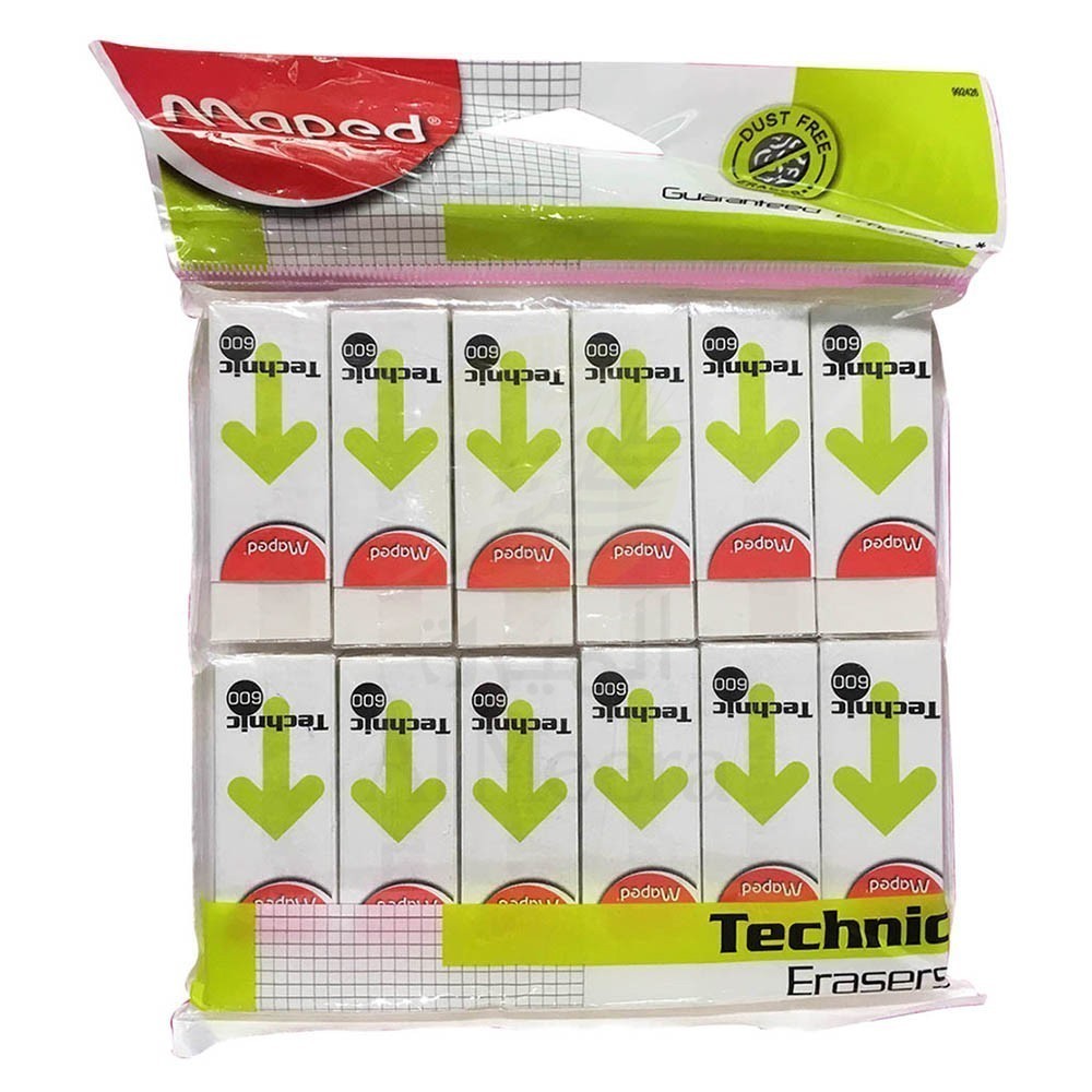 MAPED Eraser Technic 600 12Pcs Pb