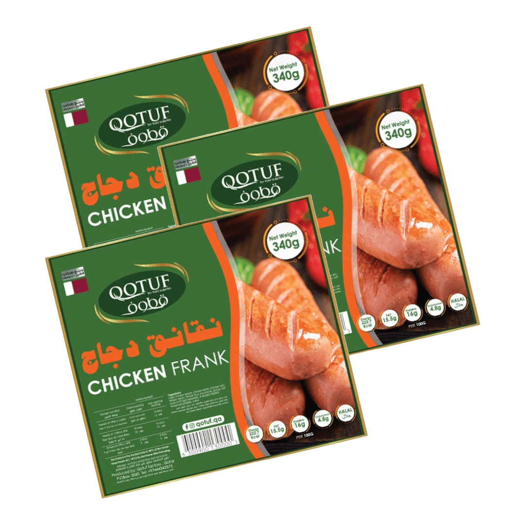 Qotuf Chicken Franks 340Gx3@Sp