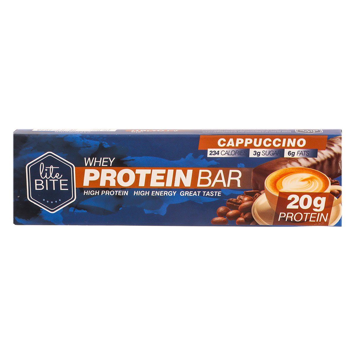 LITE BITE CAPPUCCINO PROTEIN BAR 70G