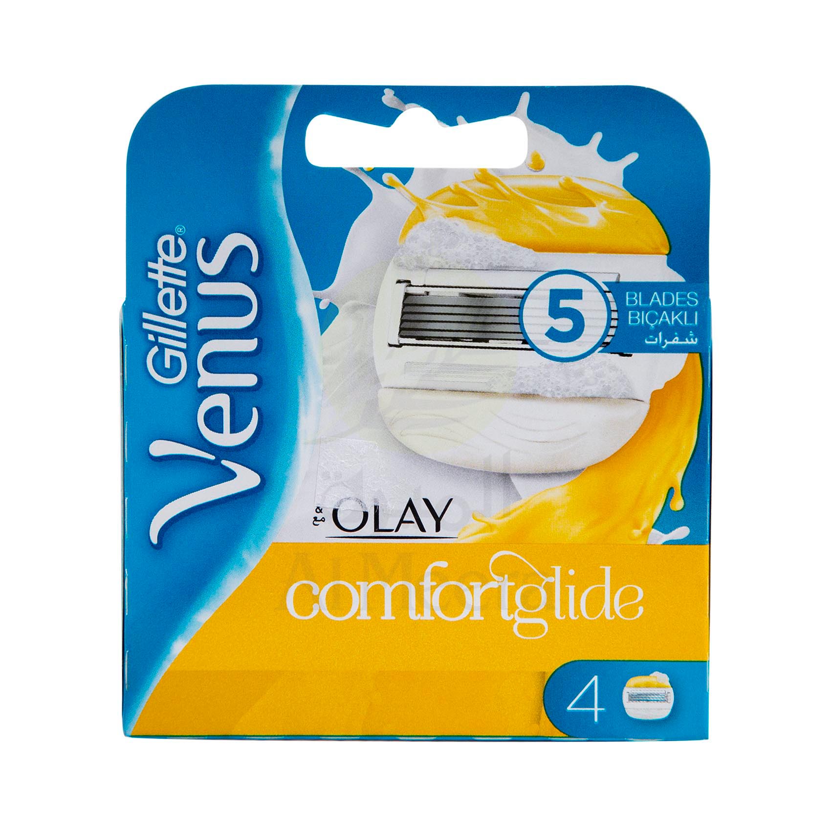 Gillette Venus 5 Comfort Glide & Olay Replacement Razor Cartidges 4pcs