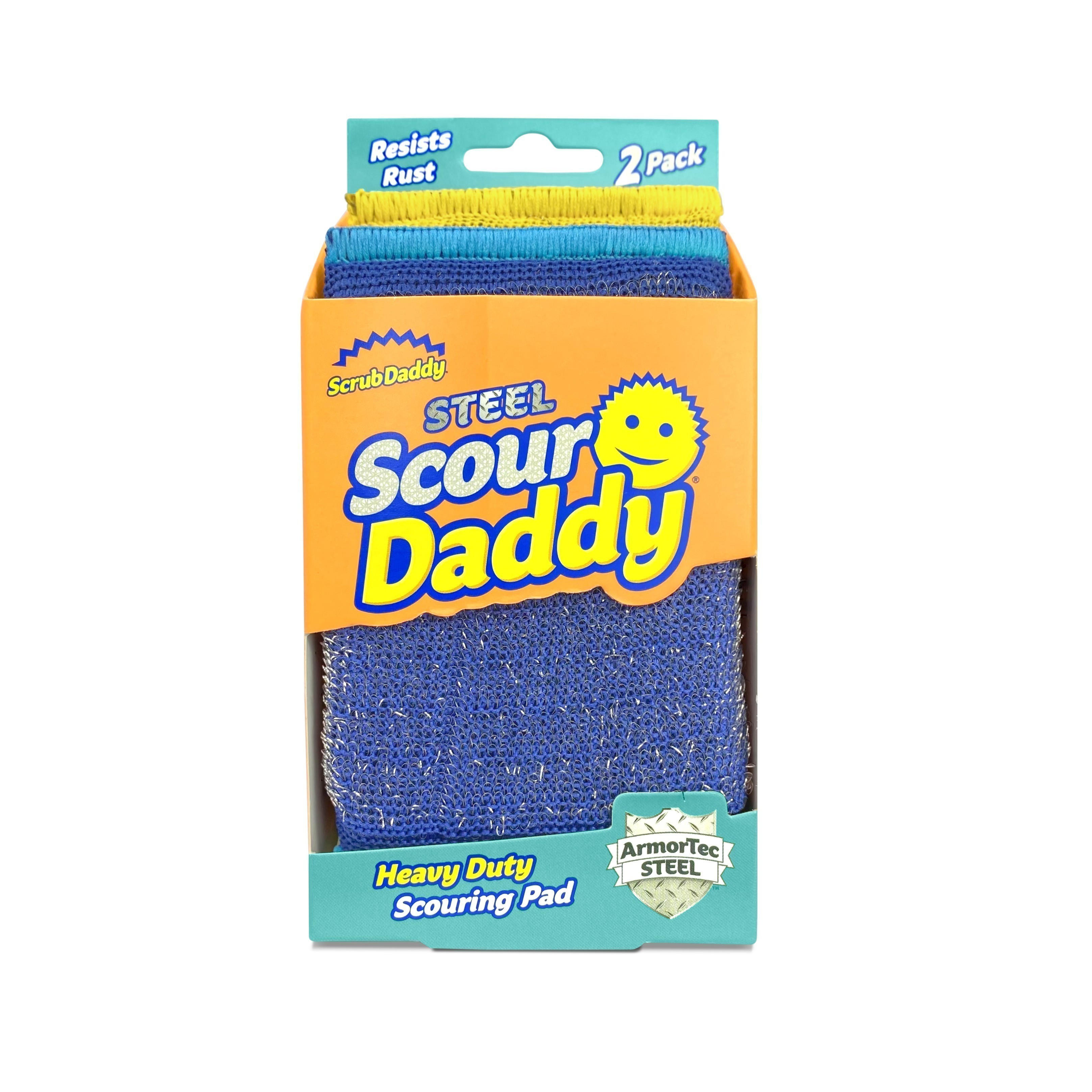 SCRUB DADDY SCOUR DAD STEEL SCOUR PAD 2S