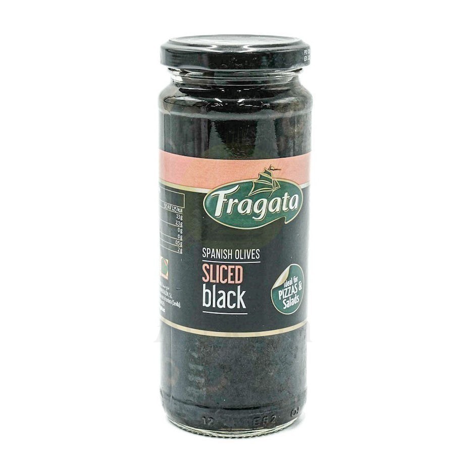 FRAGATA OLIVES SLICED BLACK 330G