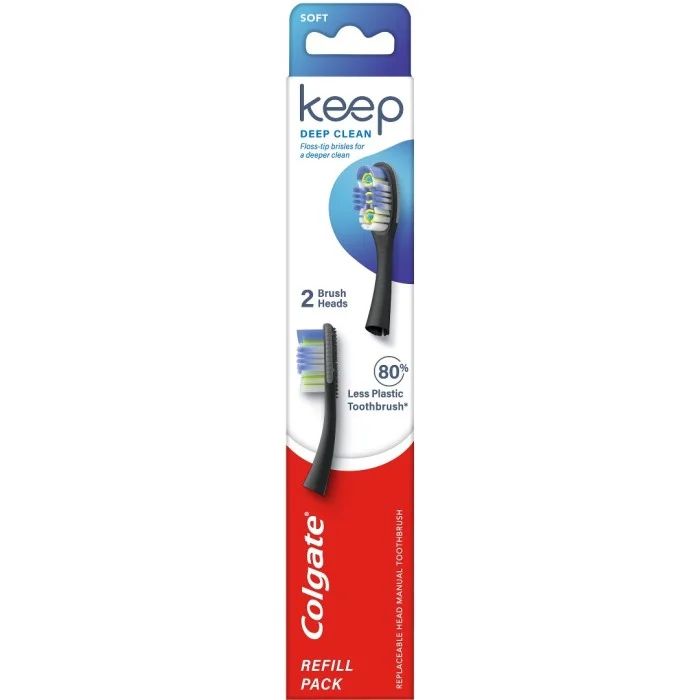 COLGATE TOOTHBRUSH MANUAL REFILL 2 HEADS