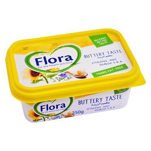 FLORA MARGARINE BUTTERY 250G