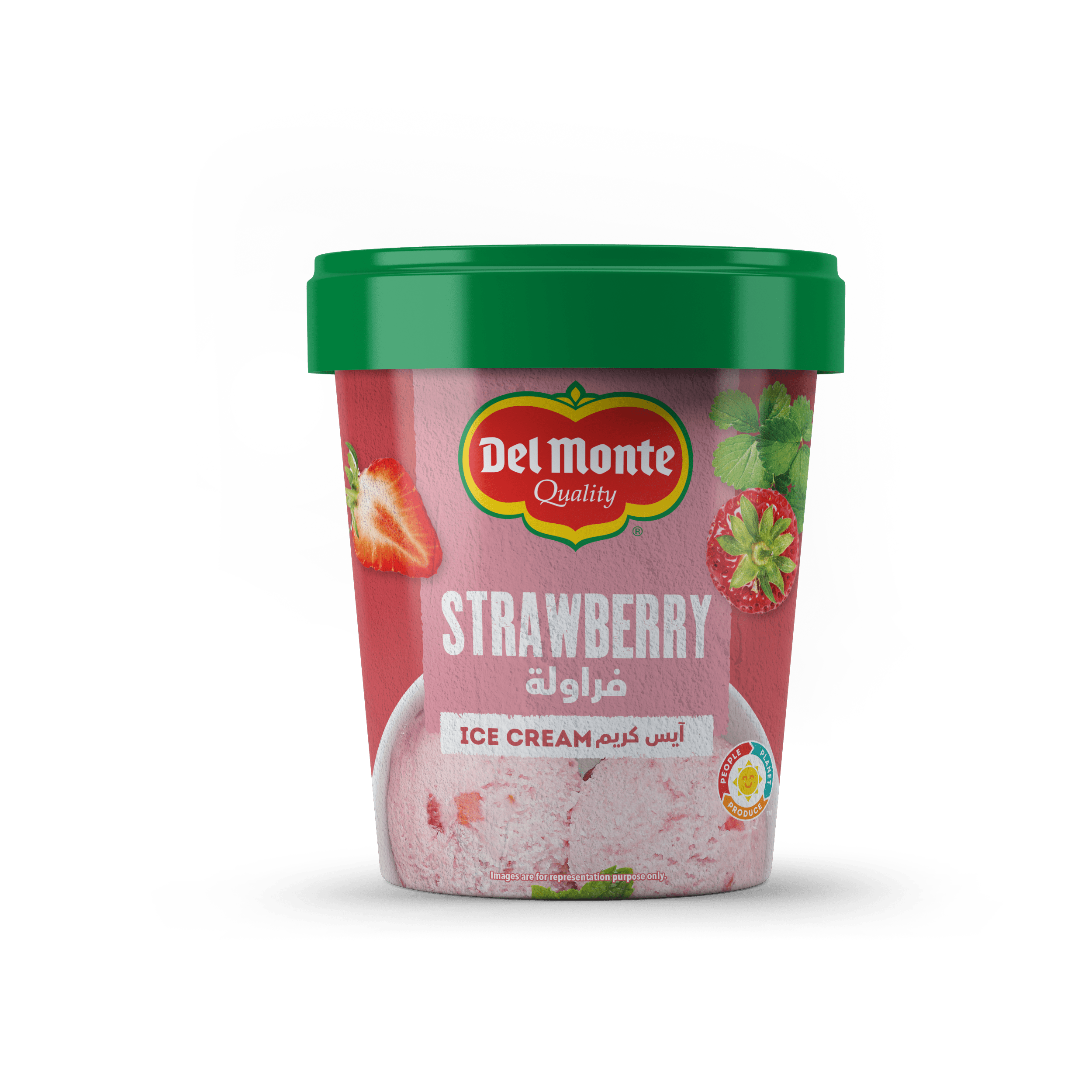 DEL MONTE STRAWBERRY ICE CREAM 125ML