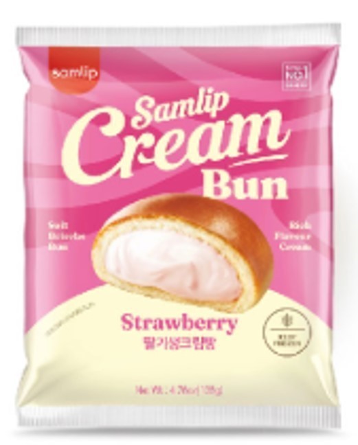 Samlip Cream Bun Strawberry 135G