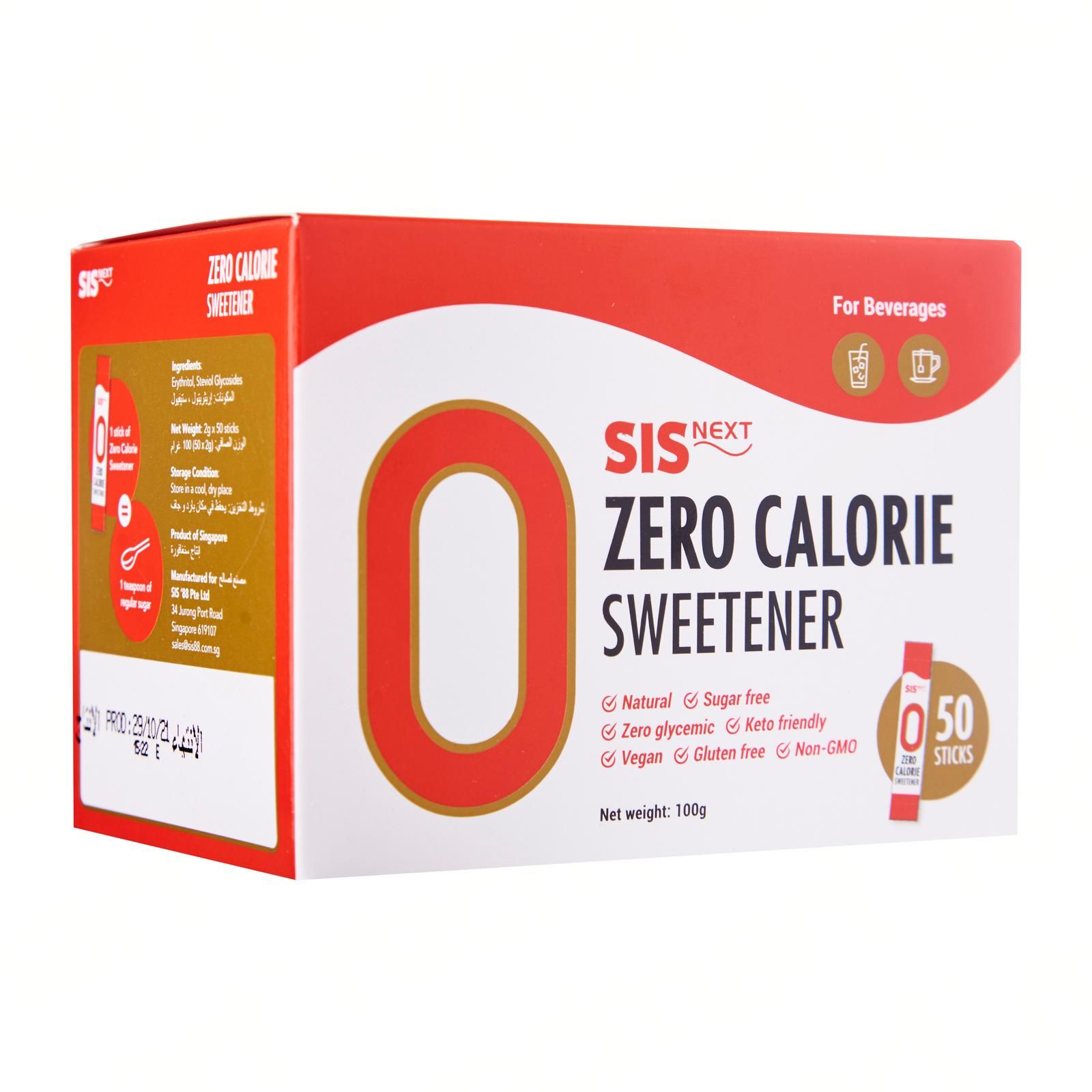 SIS ZERO CALORIE SWEETNER STICKS 100G