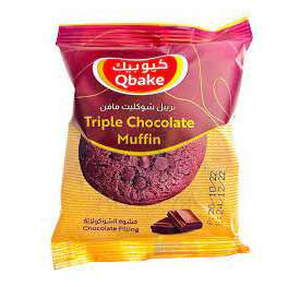 QBAKE TRIPLE CHOCOLATE MUFFIN 60G